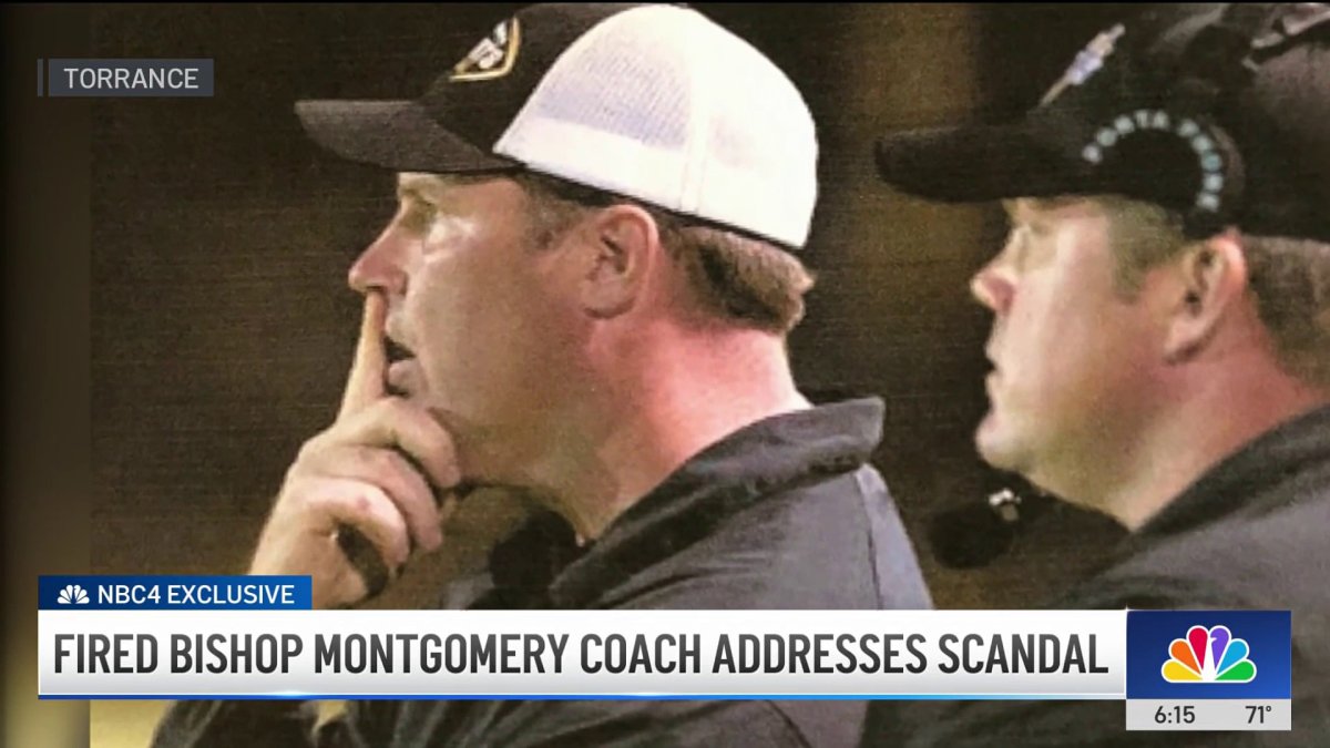 Fired football coach of Bishop Montgomery addresses scandal – NBC Los ...