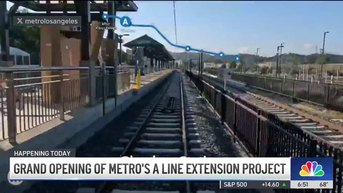 Grand opening of Metro’s A Line extension project – NBC Los Angeles