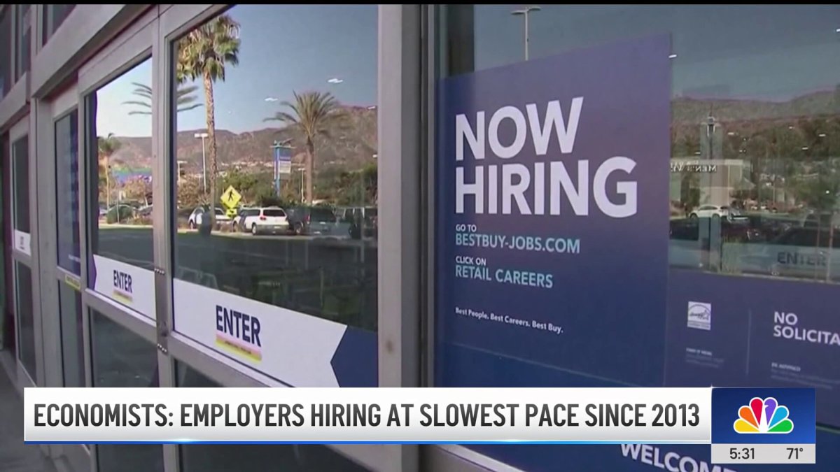 Employers hiring at slowest pace since 2013, economists say – NBC Los ...