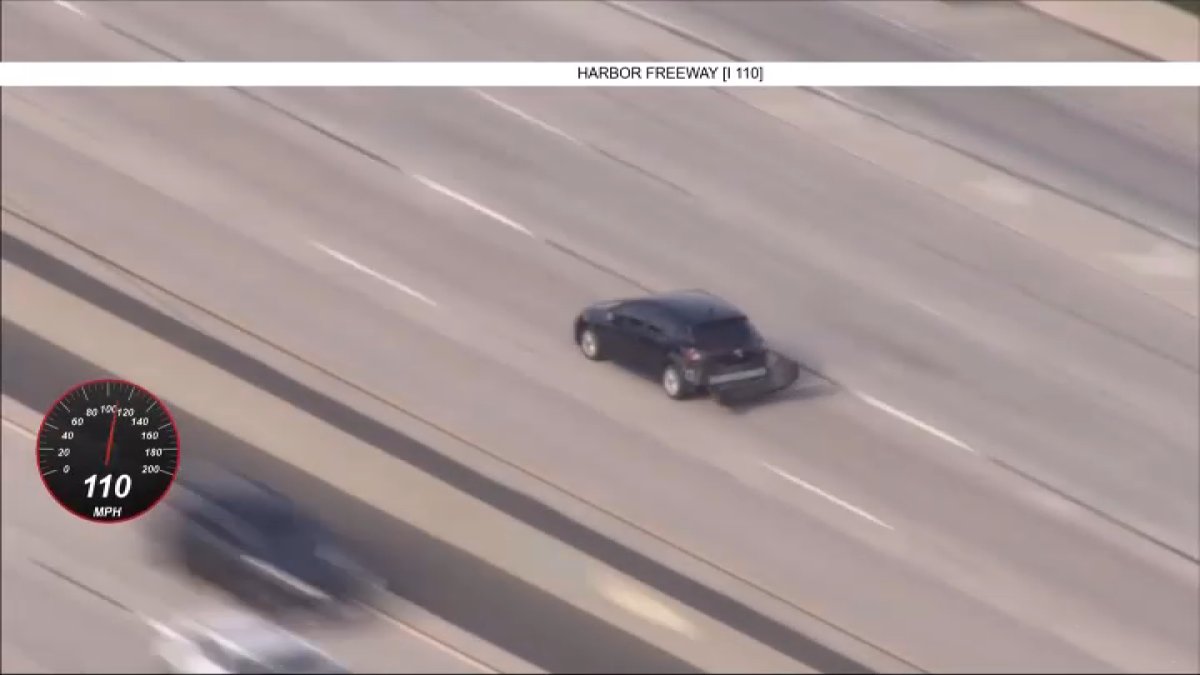 Officers chase hatchback driver on South LA streets – NBC Los Angeles