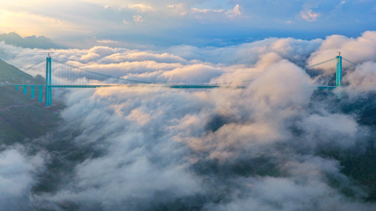 China opens world’s highest bridge, breaking its own record – NBC Los ...
