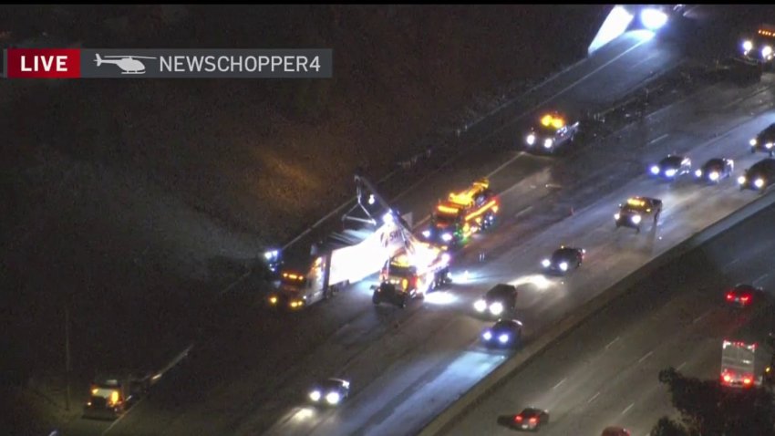 Big rig crash spills thousands of beer cans on freeway in Azusa – NBC ...