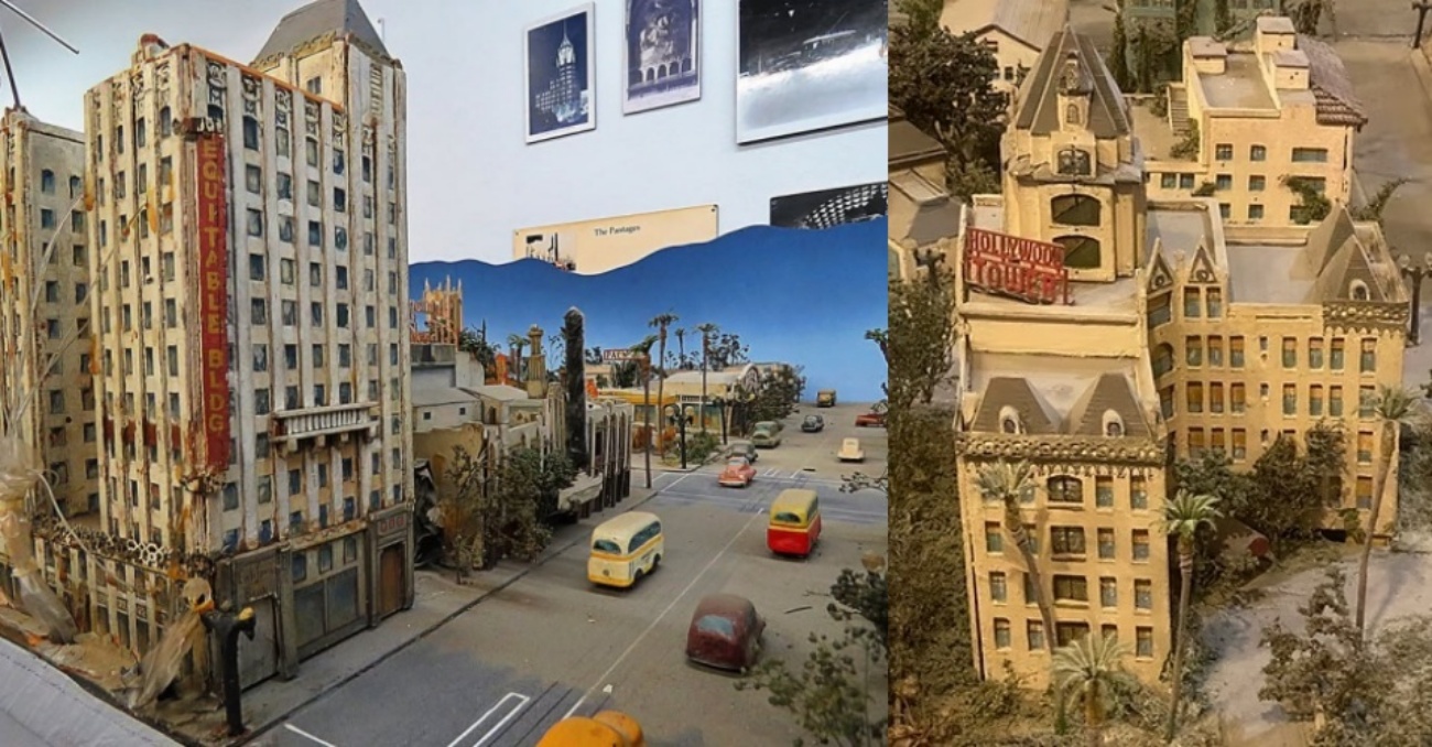 Tower above Tinseltown, or at least a famous Hollywood diorama, at a ...