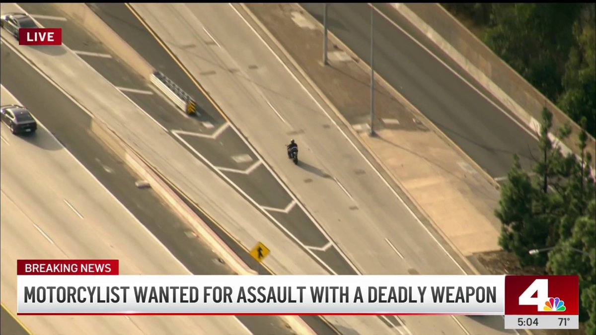 Police chase assault suspect on motorcycle in LA County – NBC Los Angeles
