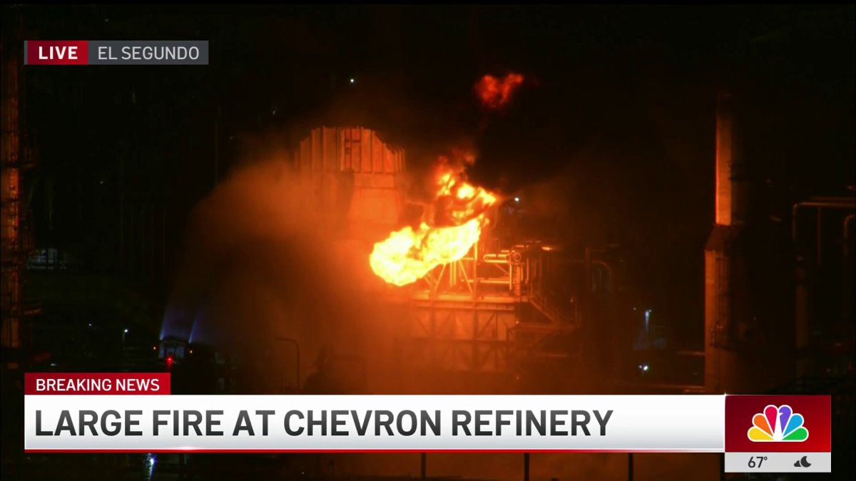 Massive fire erupts at Chevron refinery in El Segundo – NBC Los Angeles