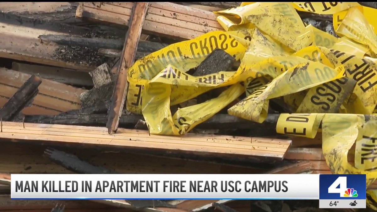 Man killed in apartment fire near USC campus – NBC Los Angeles