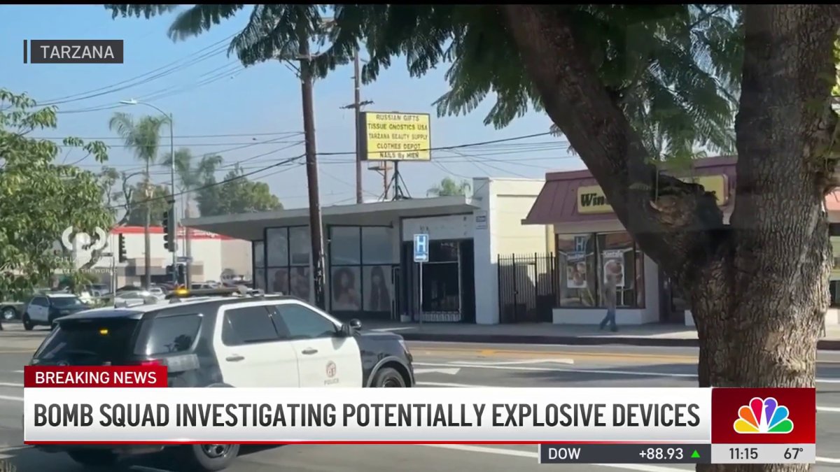 Bomb squad investigation closes streets in Tarzana – NBC Los Angeles