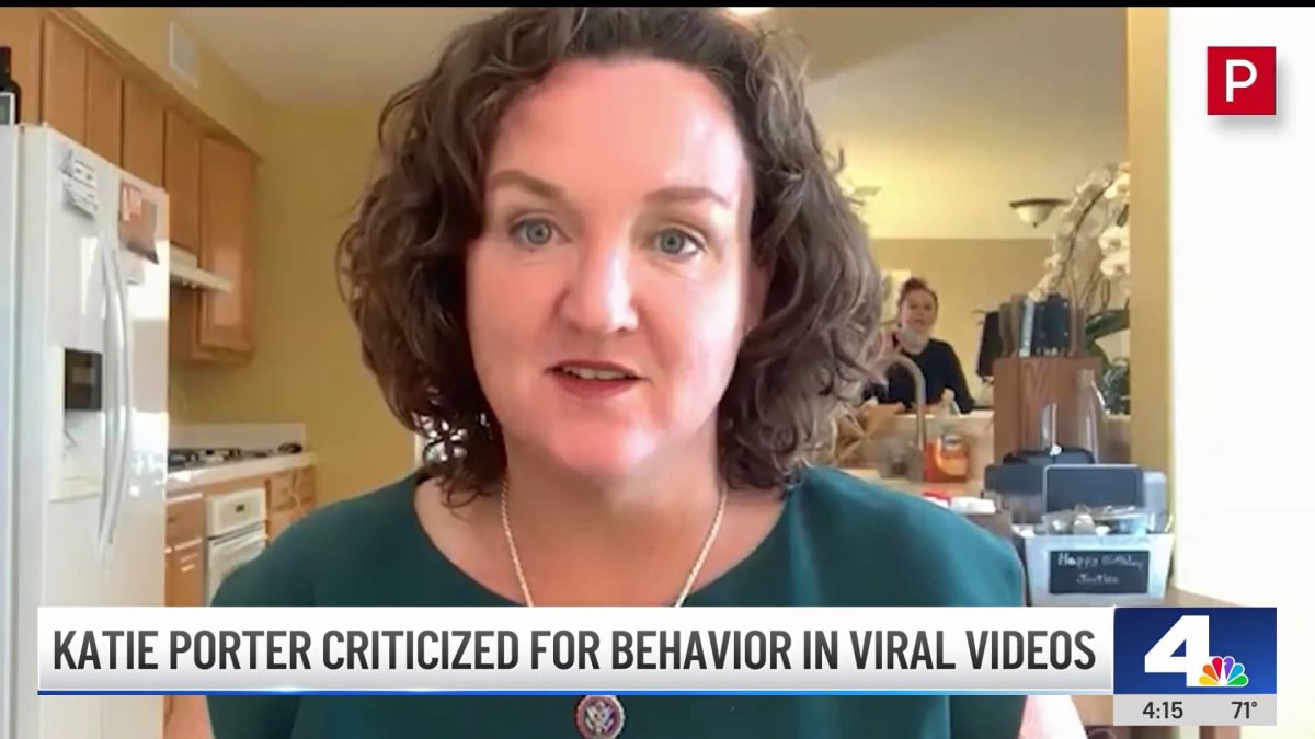 Video: Katie Porter yells at staff member mid-interview – NBC Los Angeles