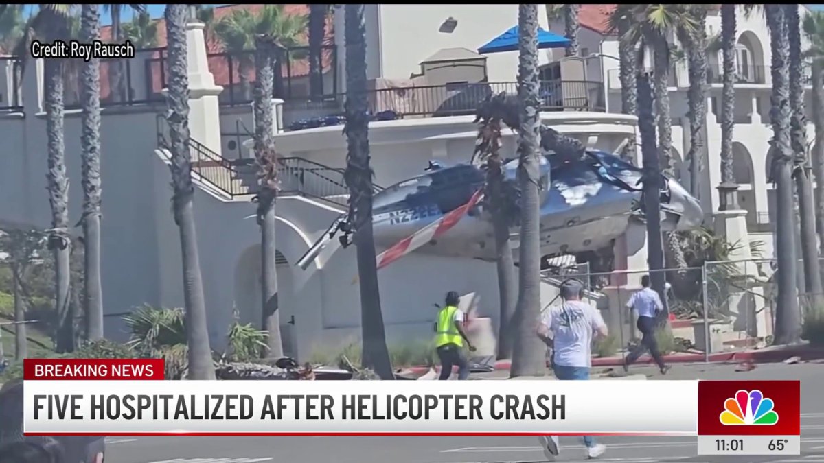 Five hospitalized after helicopter crash in Huntington Beach – NBC Los ...