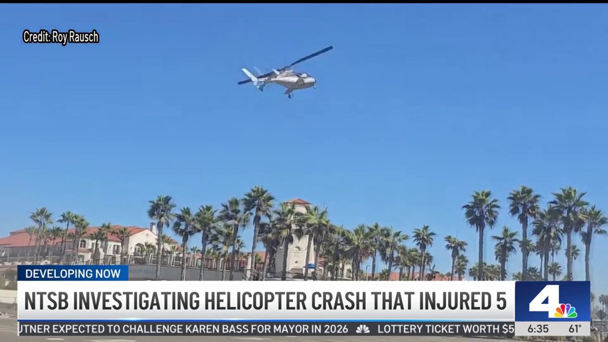 NTSB investigating helicopter crash that injured 5 – NBC Los Angeles