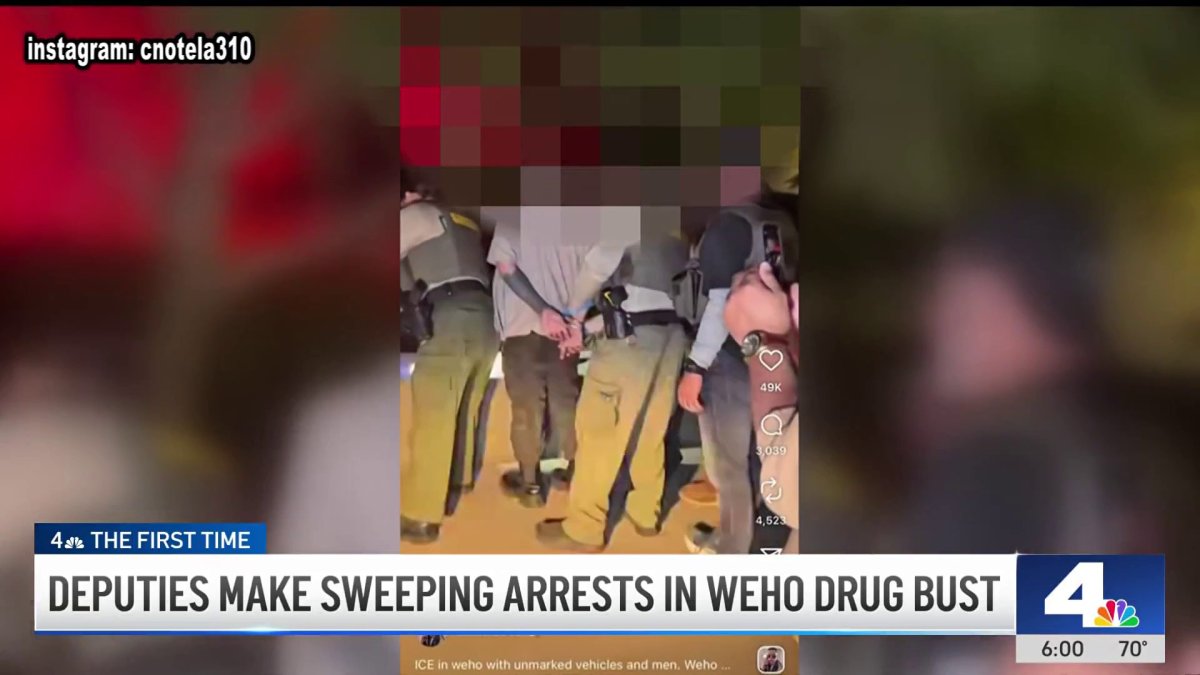 New Video Of Drug Bust Arrests In West Hollywood Nbc Los Angeles