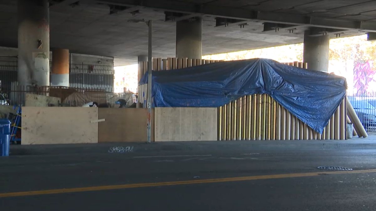 Video: Inside elaborate makeshift home in homeless encampment – NBC Los ...