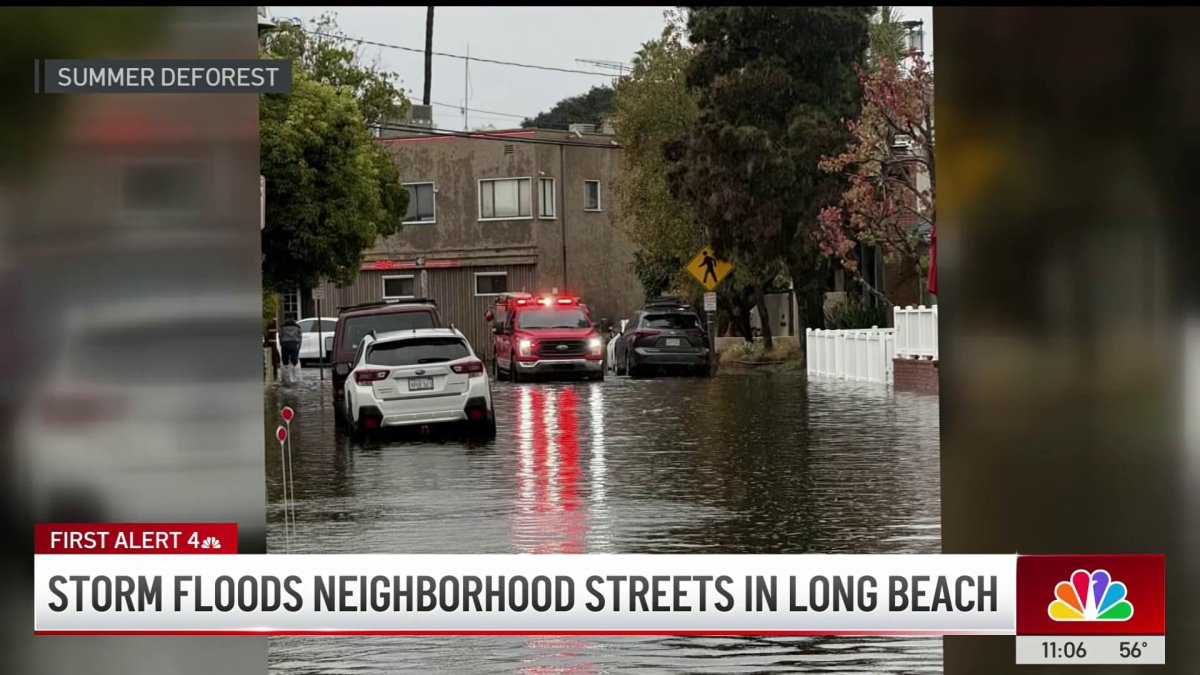 Storm floods neighborhood streets in Long Beach – NBC Los Angeles