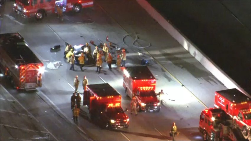 1 dead, 6 injured after crash on the westbound 210 Freeway – NBC Los ...