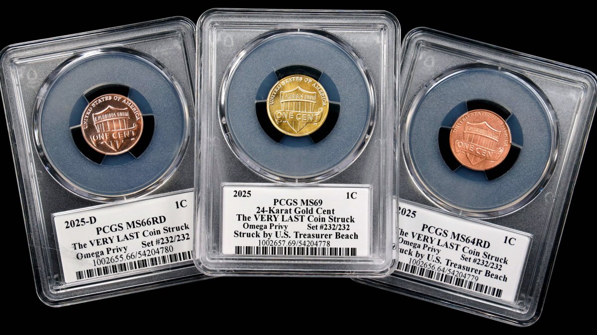 Last pennies ever minted fetch $16.7 million at auction – NBC Los Angeles