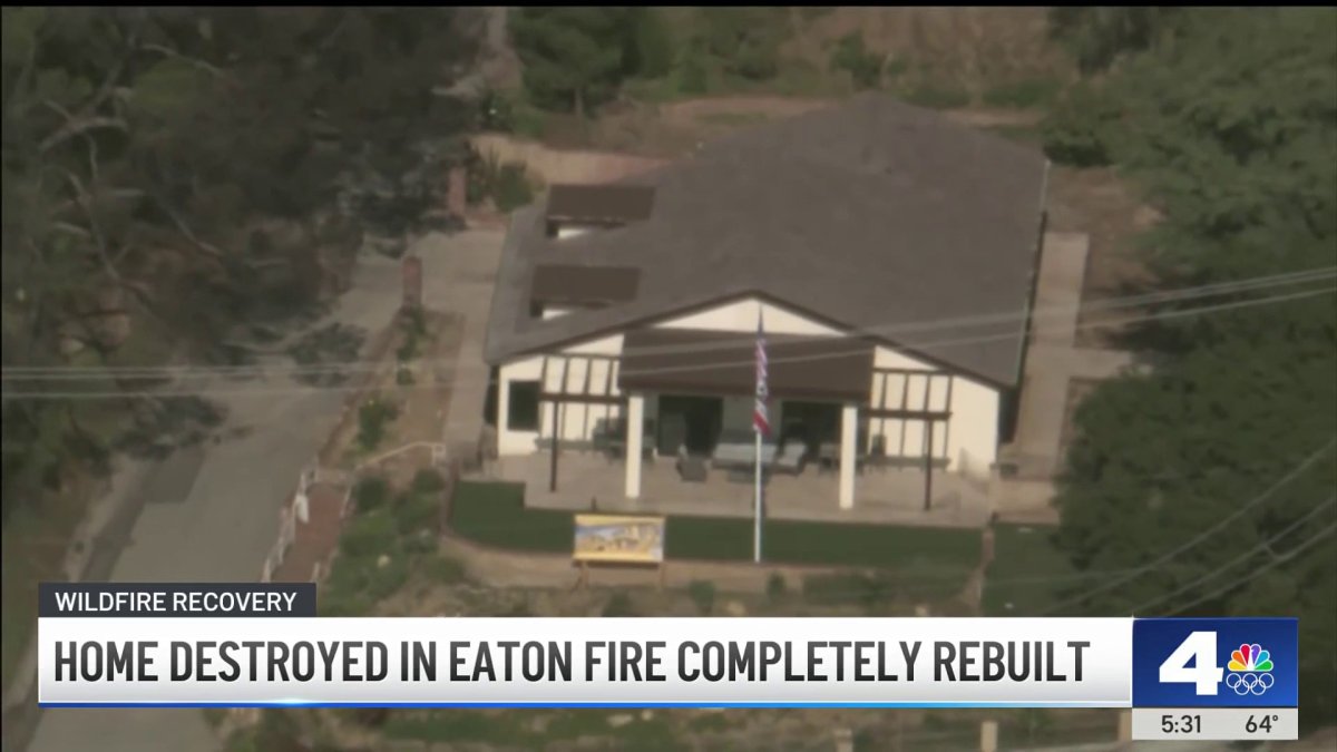 Home destroyed in Eaton Fire is completely rebuilt – NBC Los Angeles