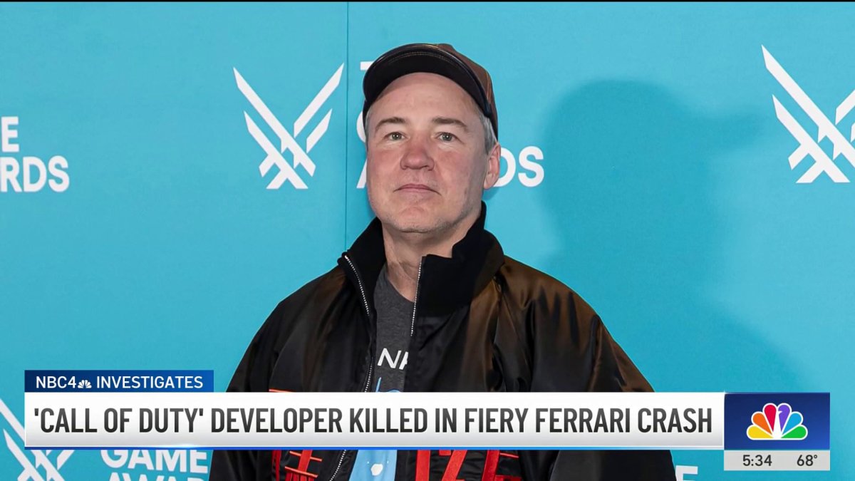 ‘Call of Duty’ developer killed in fiery Ferrari crash – NBC Los Angeles