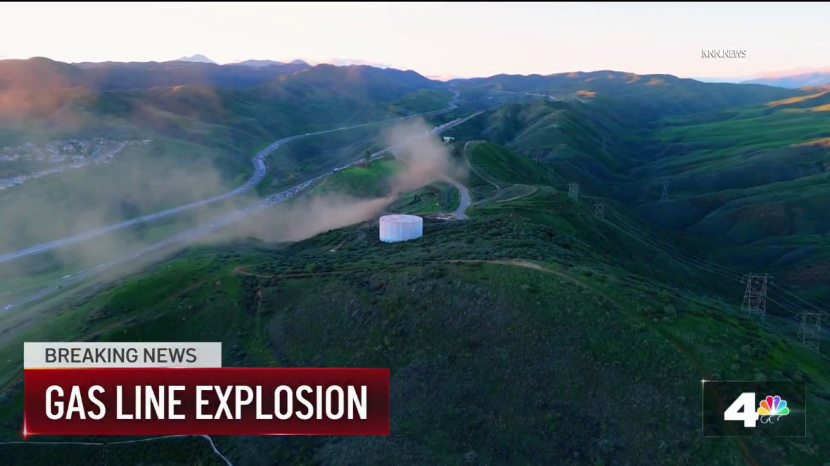 Shelter-in-place order issued following gas line explosion in Castaic ...