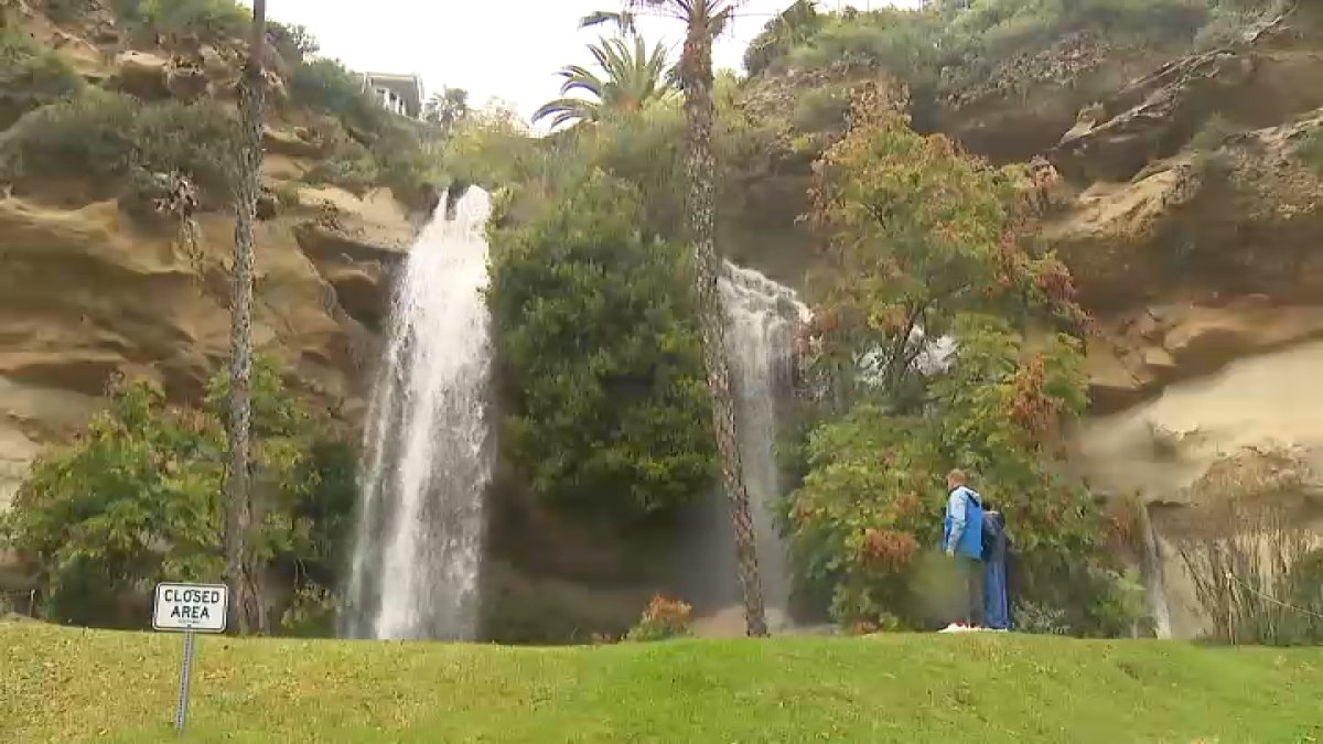 Waterfall draws crowds to Dana Point after days of rain – NBC Los Angeles