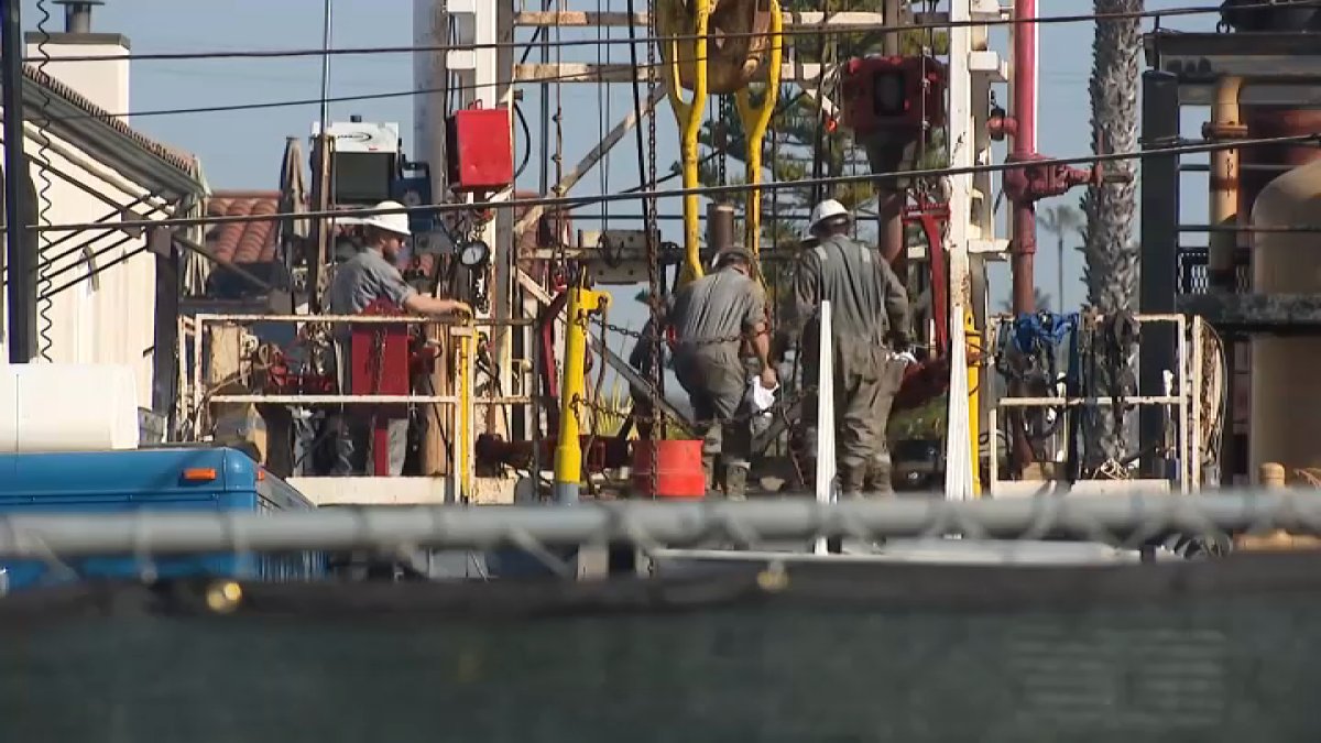 Drilling operation to cap methane gas leak in Newport Beach – NBC Los ...