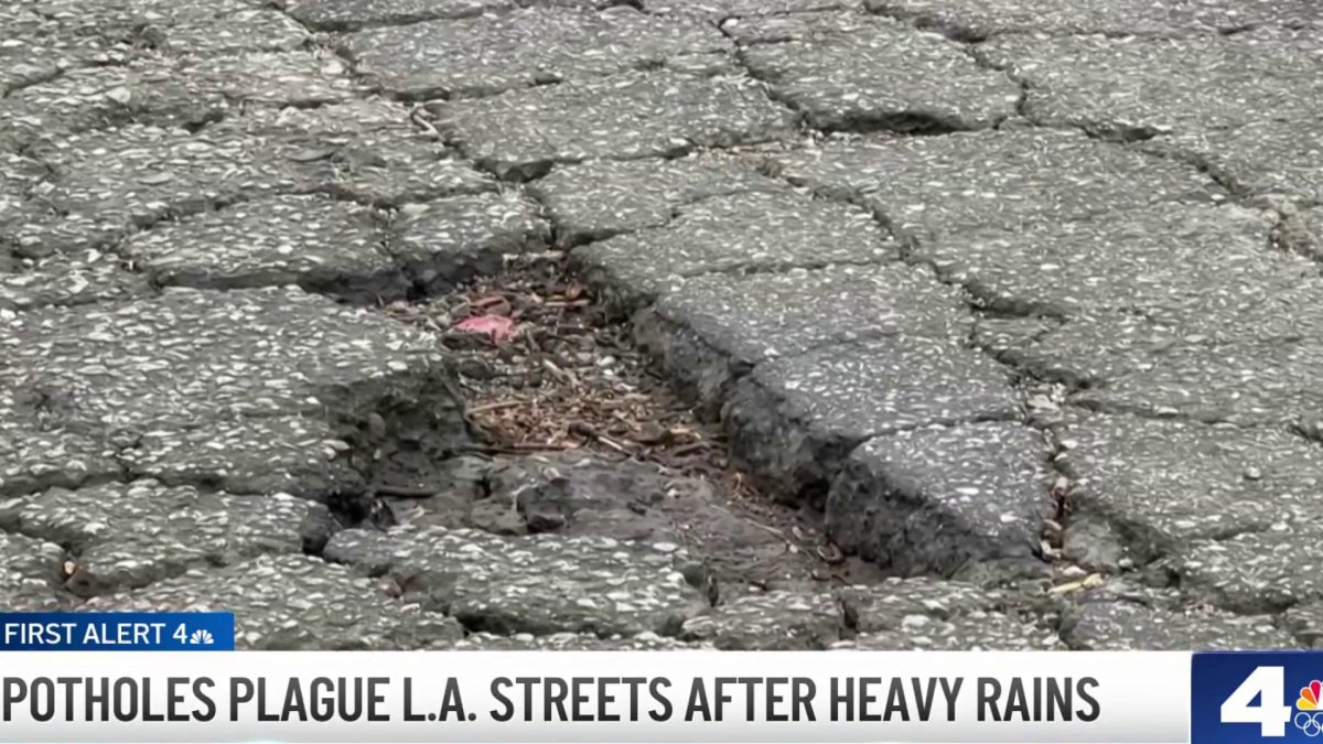 Storms worsen pothole problem across LA streets – NBC Los Angeles