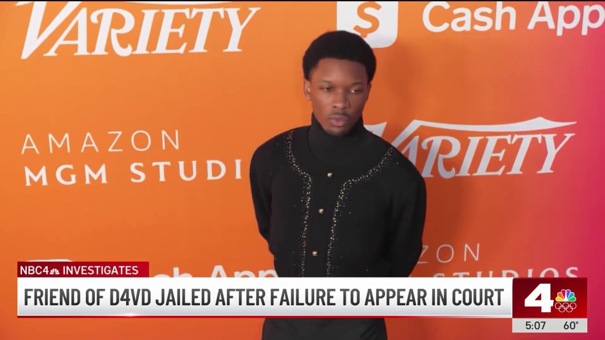 Friend of D4VD jailed after failure to appear in court as witness – NBC ...