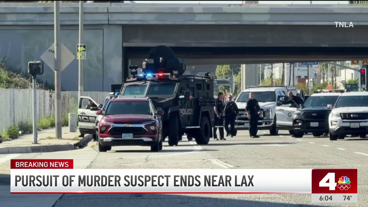 Pursuit of murder suspect ends near LAX – NBC Los Angeles