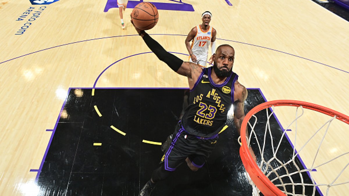 LeBron James nearly records a triple-double, as Lakers snap three-game ...