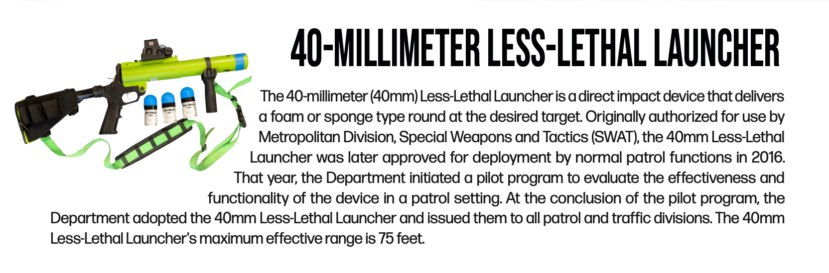 LAPD bans officers from using a less lethal weapon at protests – NBC ...