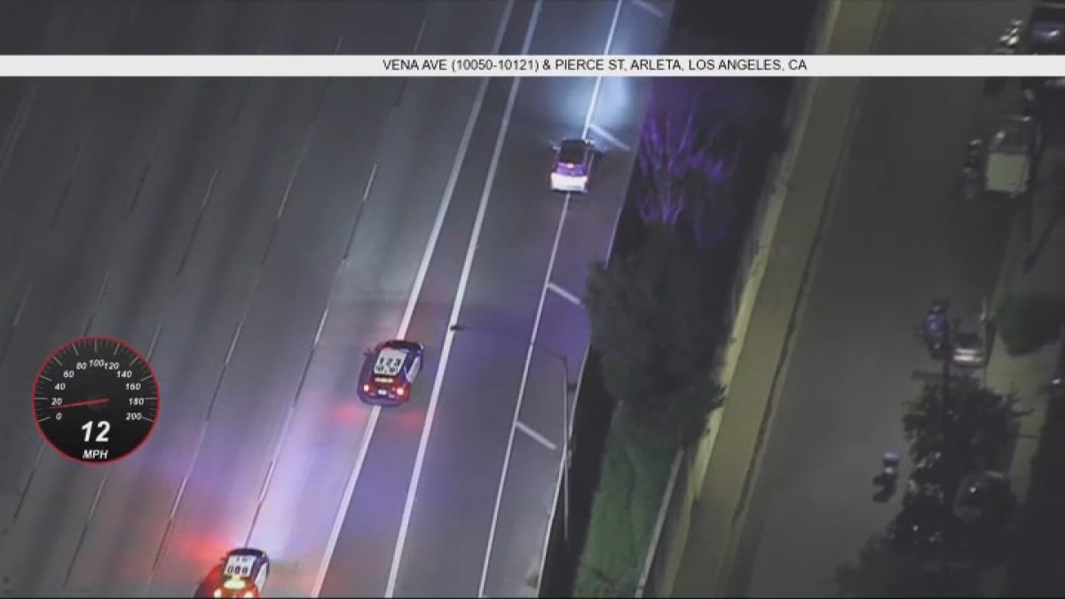 Police chase suspected DUI driver in the San Fernando Valley – NBC Los ...