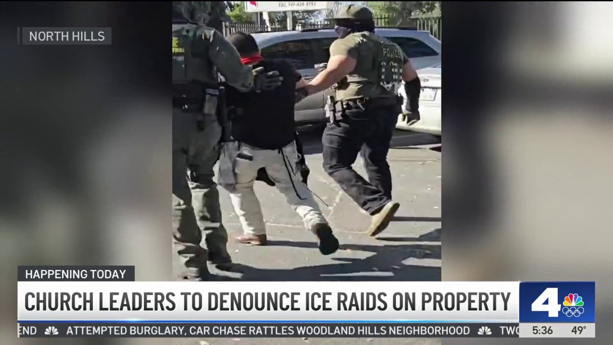 Church leaders to denounce ICE raids on property – NBC Los Angeles