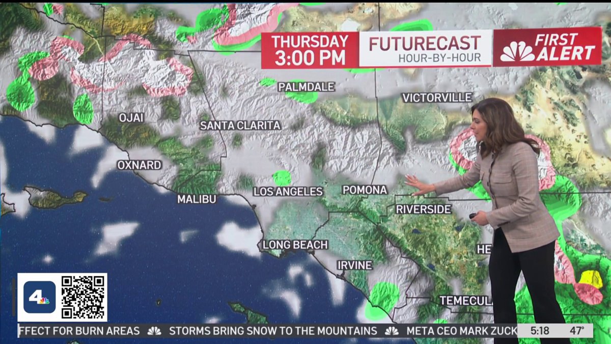 First Alert Forecast: Rain and wind – NBC Los Angeles