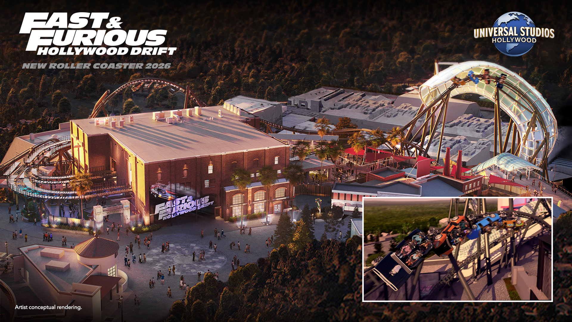‘Fast & Furious: Hollywood Drift’ roller coaster to open this summer ...