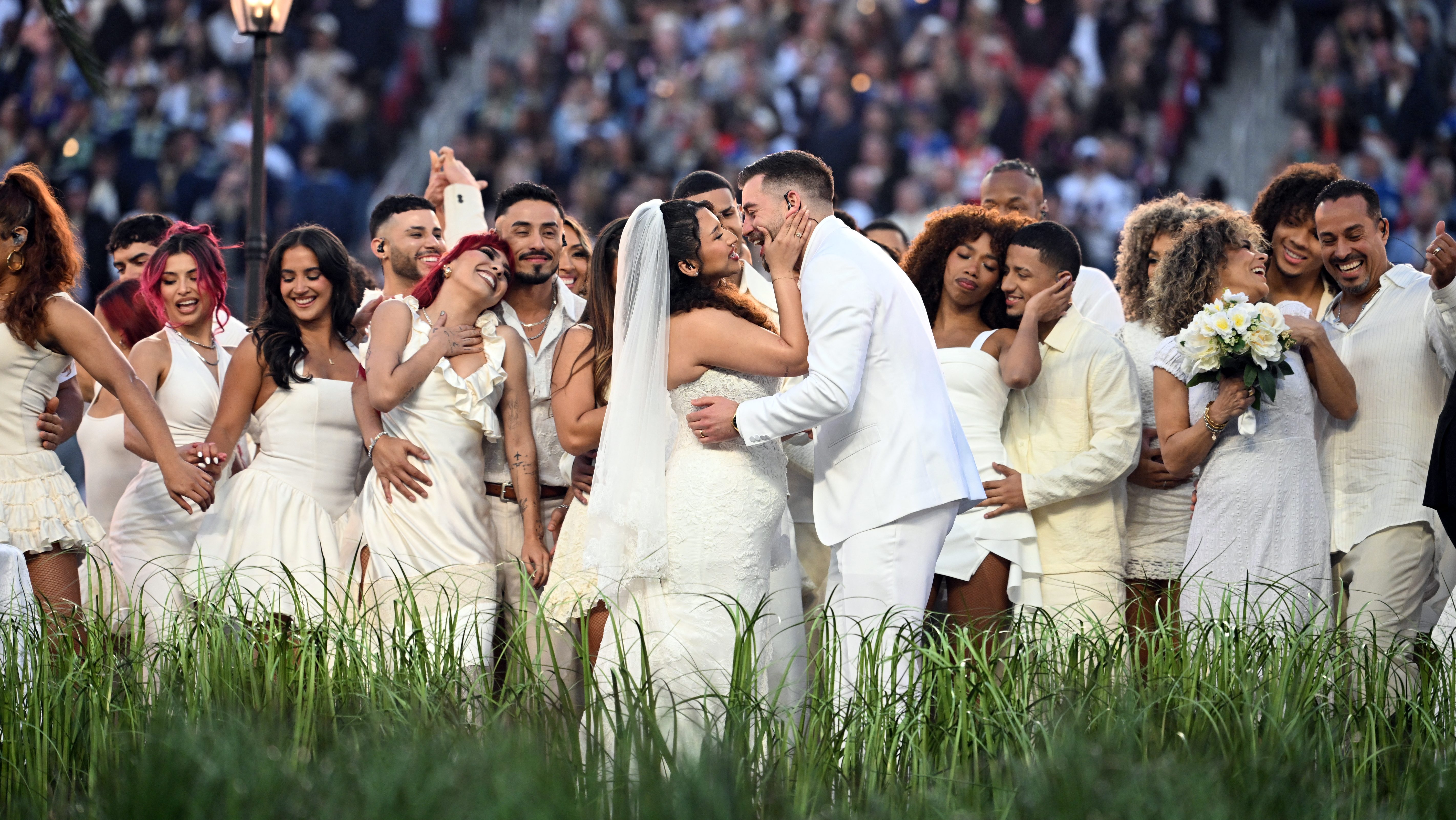 Wedding at Bad Bunny Super Bowl halftime show was real: Report – NBC ...