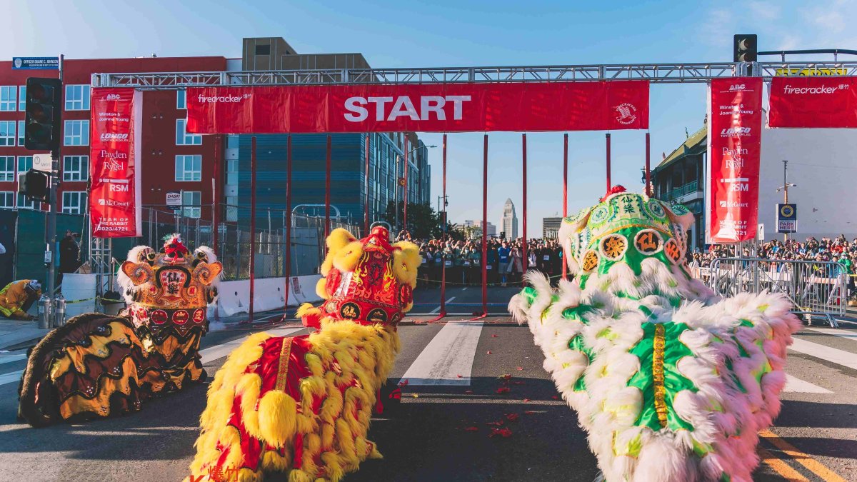 Gallop by the festive LA Chinatown Firecracker to run, bike, and walk ...