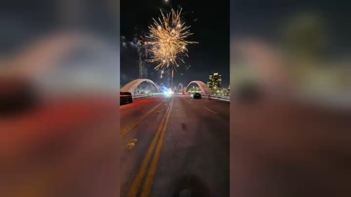 Unpermitted fireworks display shuts down Sixth Street Bridge in LA ...