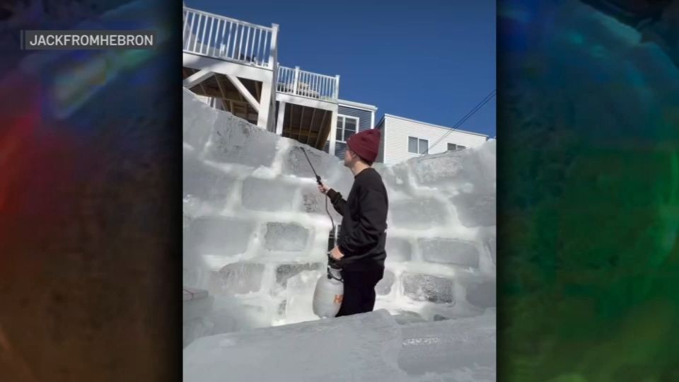 Backyard igloo goes viral in Boston before being destroyed – NBC Los ...