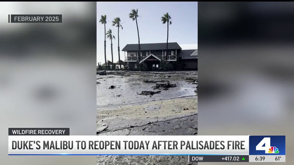 Duke’s Malibu to reopen today after Palisades Fire – NBC Los Angeles