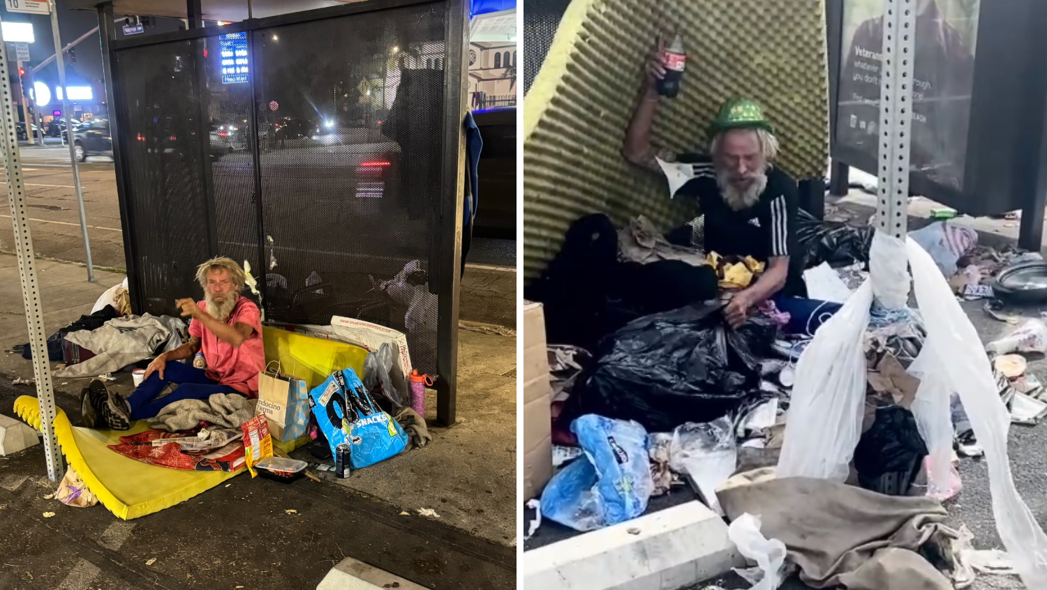 Homeless man living at Hollywood bus stop, a neighbor says – NBC Los ...