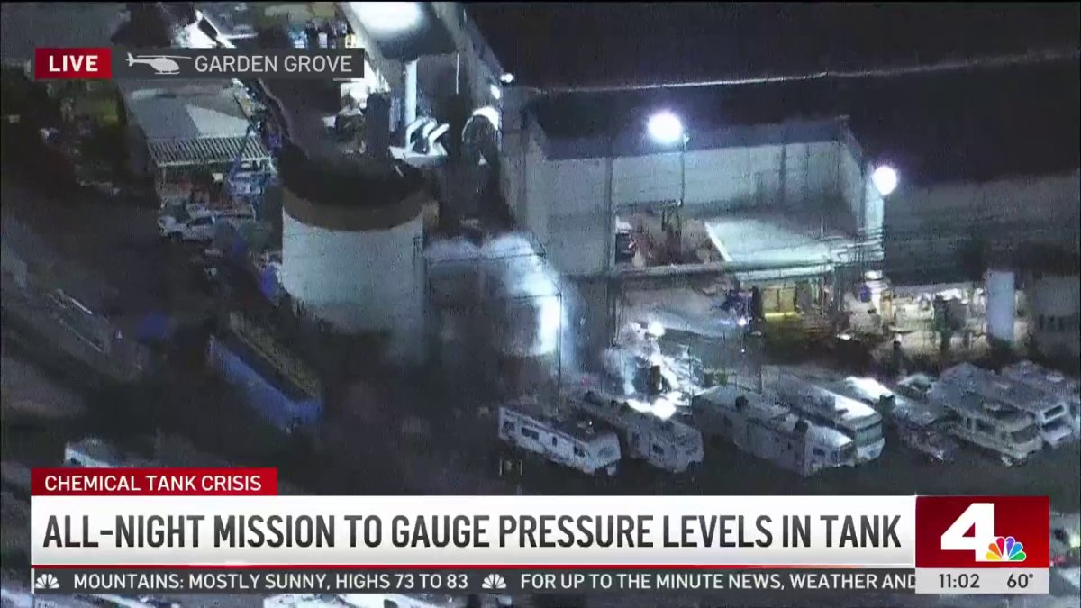 Crews conduct all-night mission to gauge pressure levels in tank – NBC ...