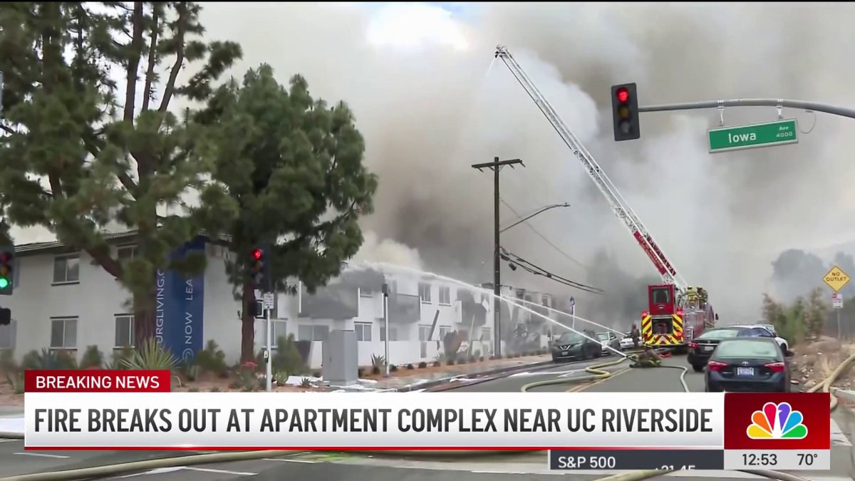 Fire damages Riverside apartment building – NBC Los Angeles
