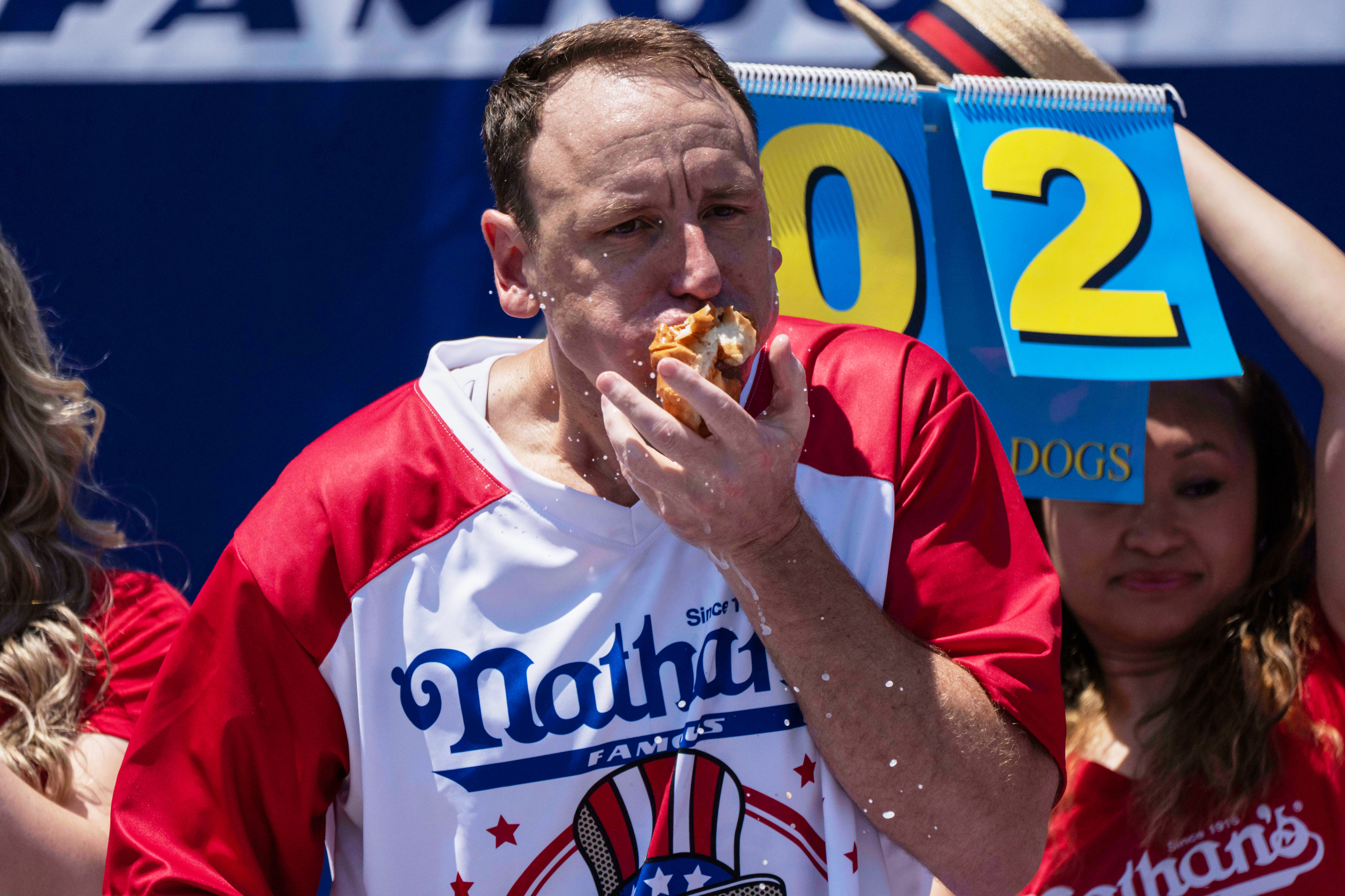 Joey Chestnut to defend hot dog eating title while on probation – NBC ...