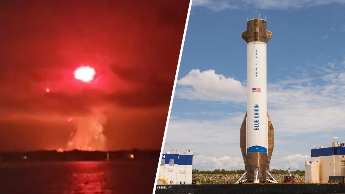 Blue Origin rocket explodes during engine-firing test – NBC Los Angeles