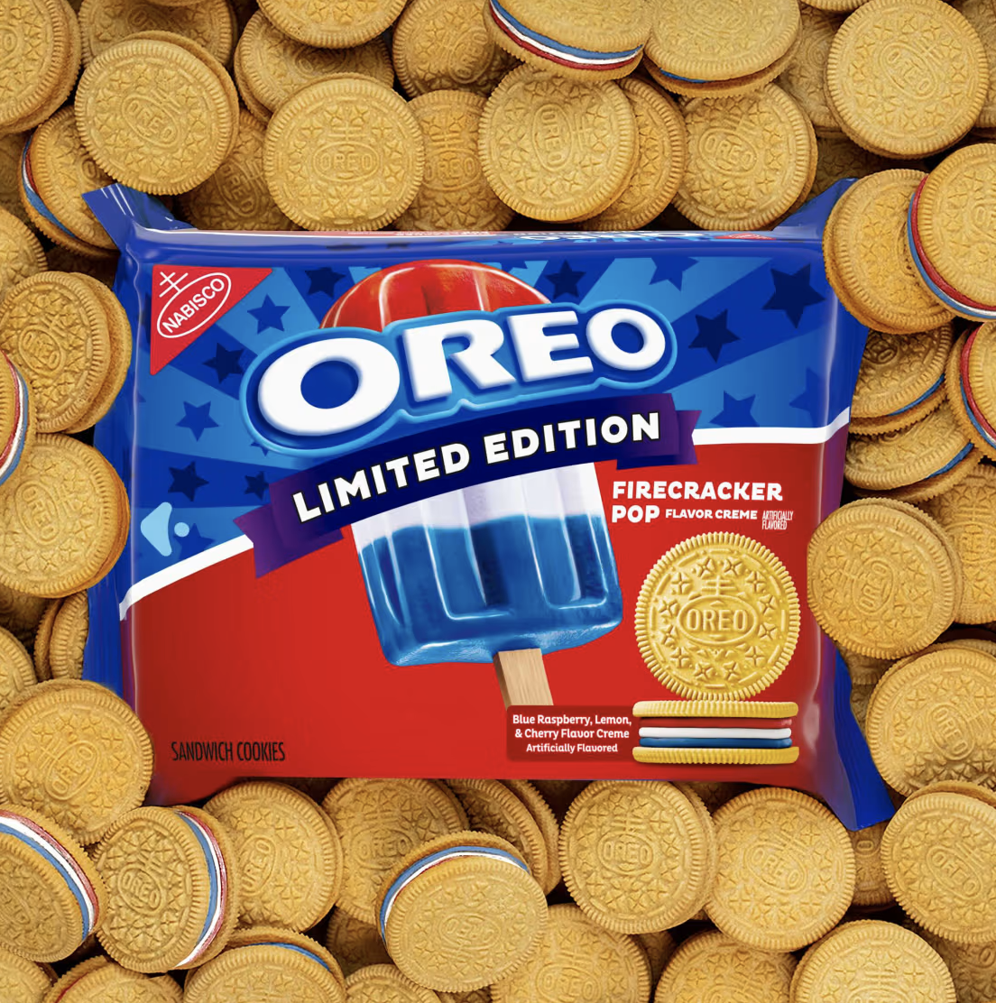 Oreo is releasing a firecracker ice pop cookie this month – NBC Los Angeles