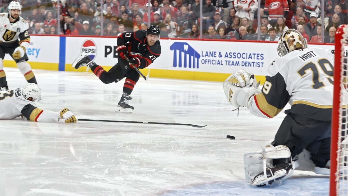 Hurricanes’ Nikolaj Ehlers scores 25 seconds into Stanley Cup Final ...