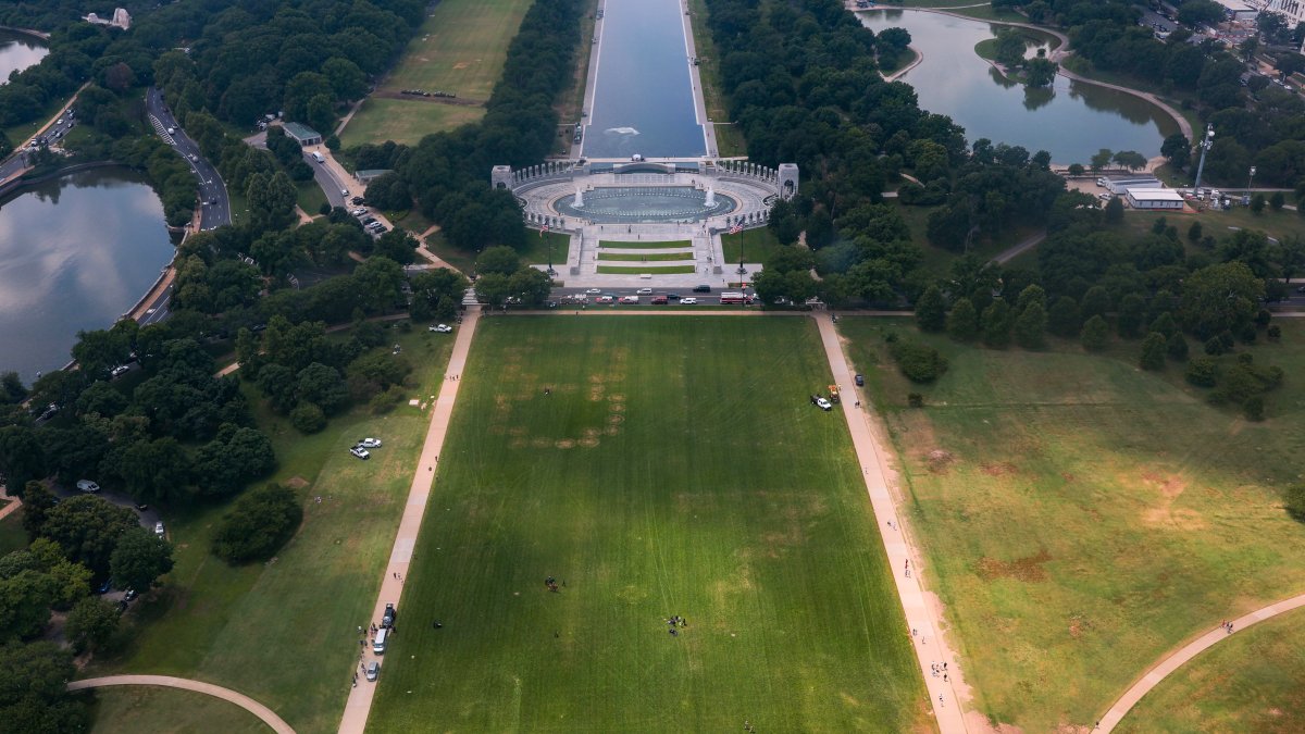 Giant ‘8647’ numbers appear on National Mall grass – NBC Los Angeles
